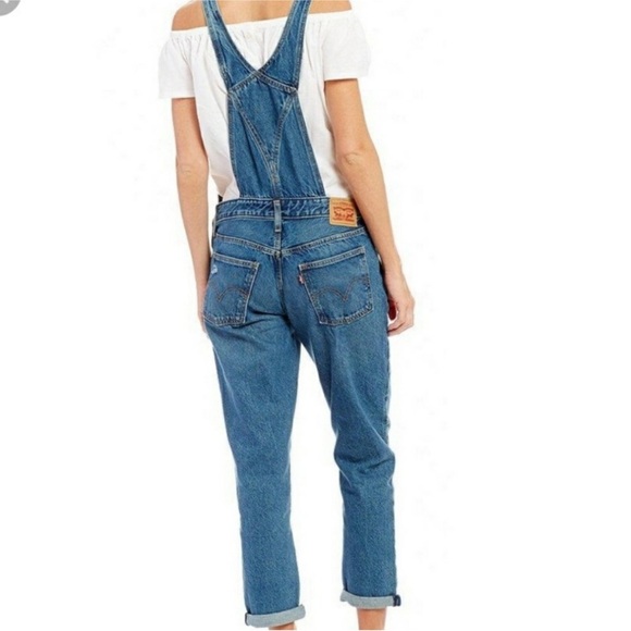 Levi's | Jeans | Levis Dancing Barefoot Cuffed Overalls Medium | Poshmark